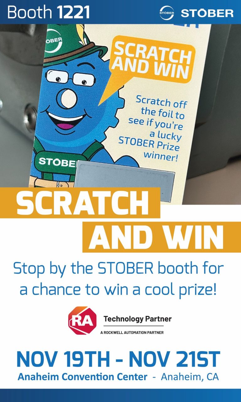 Scratch & win with STOBER in booth 1221 at Automation Fair - Gearbox ...