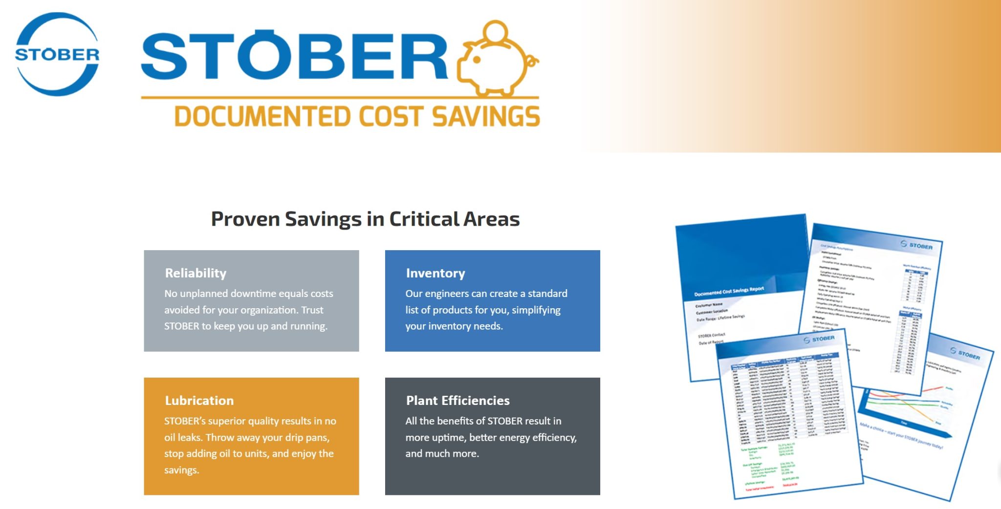 Let STOBER Documented Cost Savings calculate your expenditure reduction ...